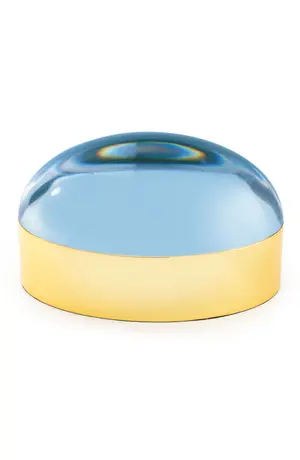 Jonathan Adler Brass Globo Box - Blue