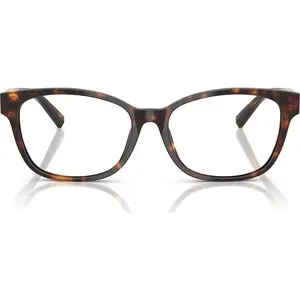 Tiffany & Co. Tiffany & Co. 55mm Pillow Eyeglasses Havana / Demo Lens