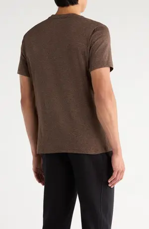 Zella Dynamic Crewneck T-shirt - Brown Mulch