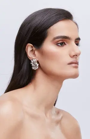JULIETTA Loulou Stud Earrings - Silver