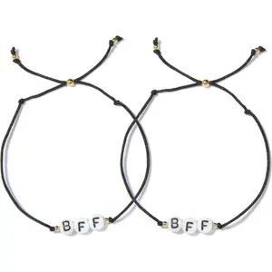 VENESSA ARIZAGA Bff Bracelet Set - Black