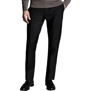 CHARLES TYRWHITT Slim Fit Natural Stretch Twill Suit Pants - Black