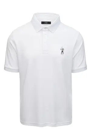 EASTSIDE GOLF Core Embroidered Piqué Polo - Bright White