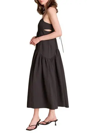 Endless Rose Tiered A-line Maxi Dress - Black