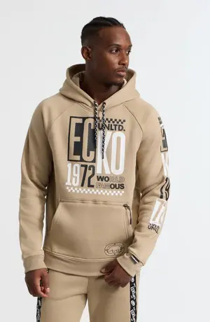 ECKO UNLTD. Printed Hoodie - Taupe
