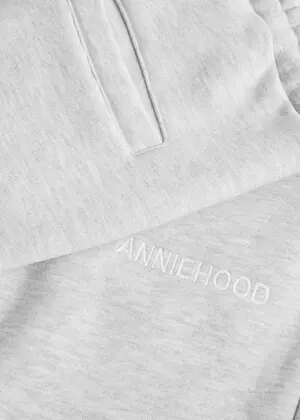 ANNIE HOOD Logo Cotton Sweatpants