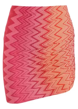 Missoni Zigzag-printed Lamé Mini Skirt