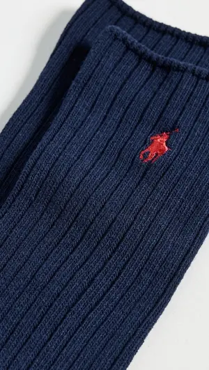 Polo Ralph Lauren Cotton Rib Crew Socks - Navy