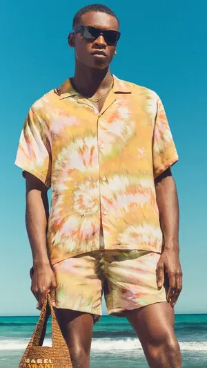 BATHER Calypso Swirl Camp Shirt