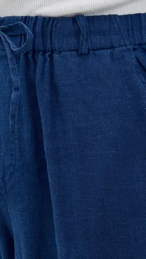 BATHER Linen Leisure Pants - Navy