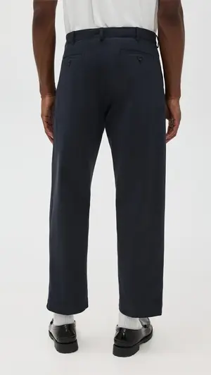 KNICKERBOCKER Canal Pleated Twill Cotton Pants
