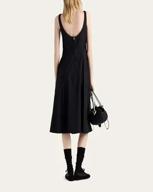 Prada Fit-and-flare Sleeveless Dress