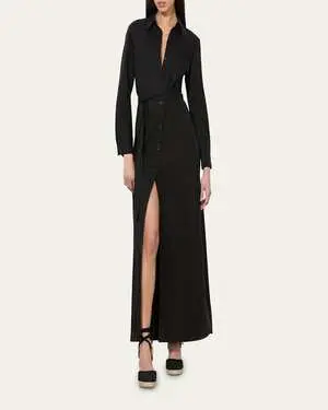 Alice + Olivia Chassidy Maxi Shirt Dress