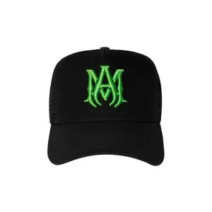 Amiri Ma Logo Trucker Hat - Black