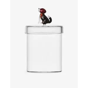 ICHENDORF MILANO Dogs Box English Foxhound Glass Lidded Jar 12cm - Multicolor