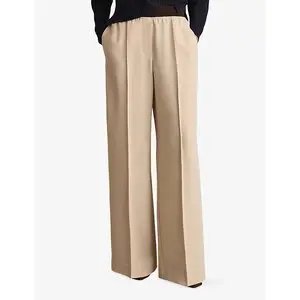 REISS Wilde Wide-leg High-rise Trousers - Neutral