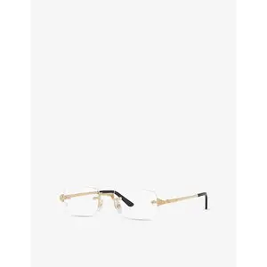 CARTIER Oval-frame Metal Optical Glasses