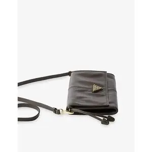 Prada Triangle-logo Small Leather Wallet - Green
