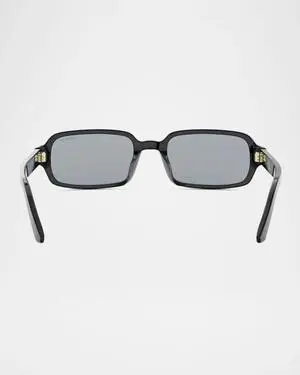 Dior Pacific S3i Rectangle Sunglasses - Black
