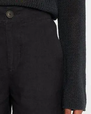 Vince Mid-rise Hemp Shorts - Blue