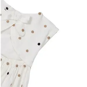 MAYORAL Embroidered Polka Dot Dress
