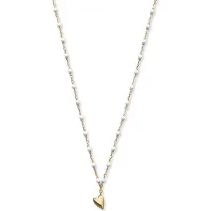 Argento Vivo Heart Pendant Necklace - Gold