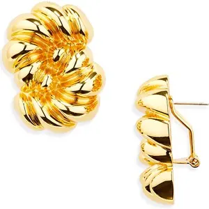 JULIETTA Loulou Stud Earrings - Gold