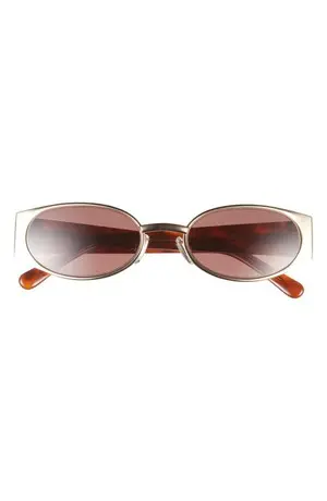 Dezi Naomi Rectangular Sunglasses - Tortoise/ Cognac