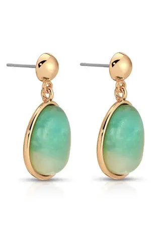 Ettika Amazonite Orb Drop Earrings