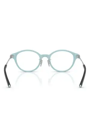 Tiffany & Co. 48mm Round Eyeglasses - Black On Tiffany Blue