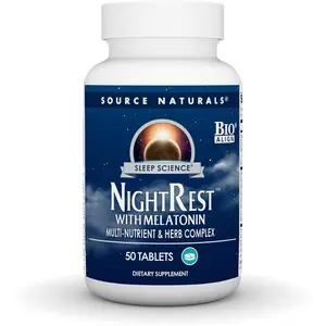 SOURCE NATURALS Sleep Science Nightrest 50 Tablets - One-color