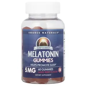 SOURCE NATURALS Sleep Science Melatonin 5 Mg Mixed Berry 60 Gummies - One-color