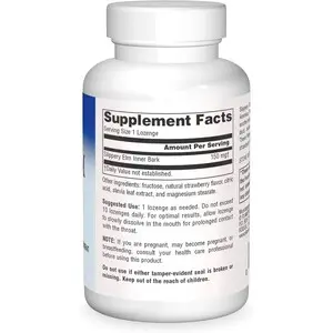 SOURCE NATURALS Slippery Elm Strawberry Lozenges 100 Lozenges