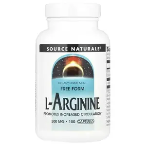 SOURCE NATURALS L-arginine 500mg 100 Capsules - One-color