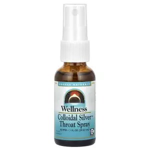 SOURCE NATURALS Wellness Colloidal Silver Throat Spray 29.57 Milliliters - One-color