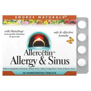 SOURCE NATURALS Allercetin Allergy & Sinus 48 Tablets - One-color