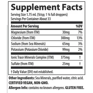 TRACE MINERALS Liquid Ionic Potassium 99mg 59 Ml