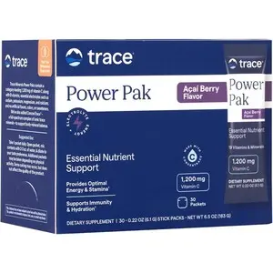 BEAUTIFIEDYOU Trace Minerals Electrolyte Stamina Power Pak Acai Berry 30 Packets - One-color
