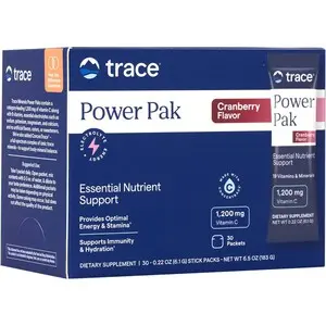 TRACE MINERALS Electrolyte Stamina Power Pak Cranberry 30 Packets - One-color
