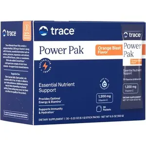 TRACE MINERALS Electrolyte Stamina Power Pak Non-gmo Orange Blast 30 Packets - One-color