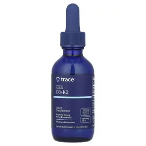 TRACE MINERALS Ionic Vitamin D3 + K2 59 Ml - One-color