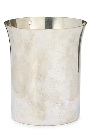 Hermès Plated Circular Vase - Silver