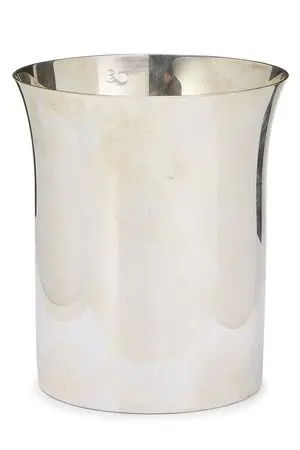 Hermès Plated Circular Vase - Silver