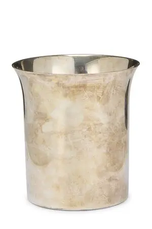 Hermès Plated Circular Vase - Silver