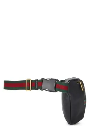 Gucci Leather Logo Printed Belt Bag - Black