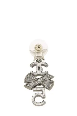 Chanel Crystal 'cc' Drop Earrings