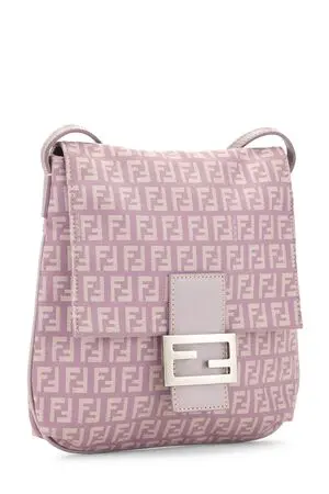 Fendi Zucchino Canvas Tube Messenger Bag