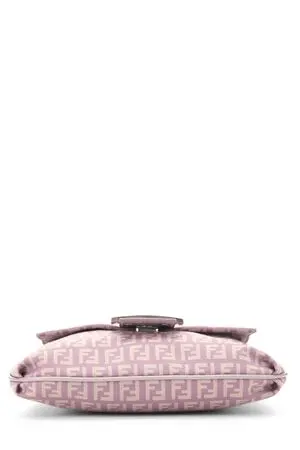 Fendi Zucchino Canvas Tube Messenger Bag