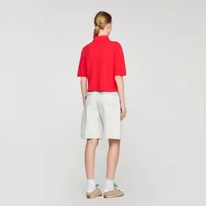 Sandro Polo Shirt With Embroidery