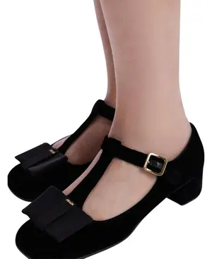Prada Velvet Mary Jane Pumps